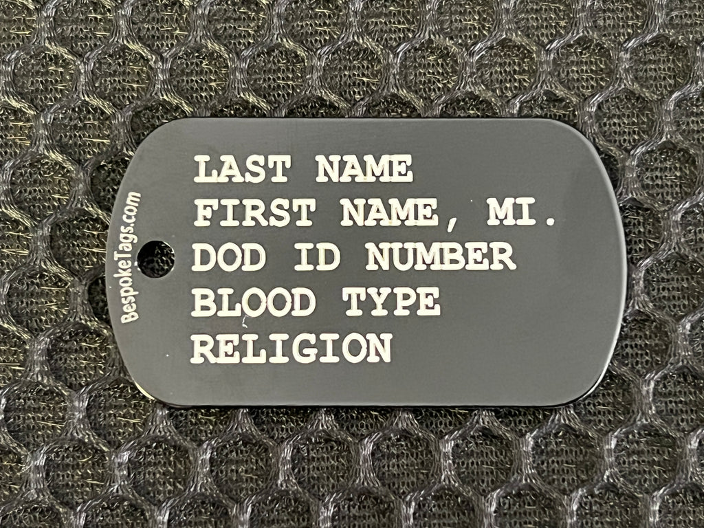 Custom Dog Tag Set - Modern – Bespoke Tags